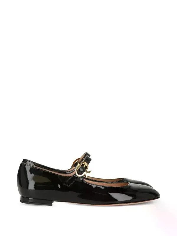 GIANVITO ROSSI Buckle-strap Ballerina Flats