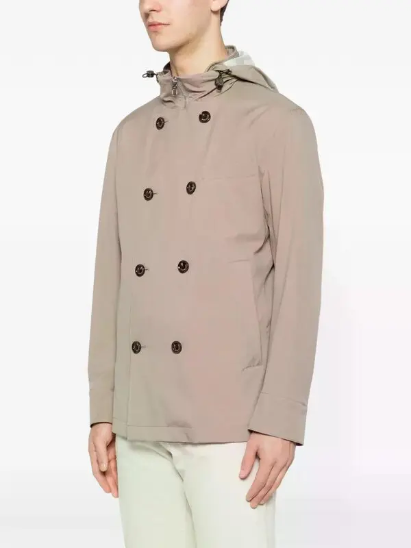 MONTECORE Double-breasted Hooded Jacket
