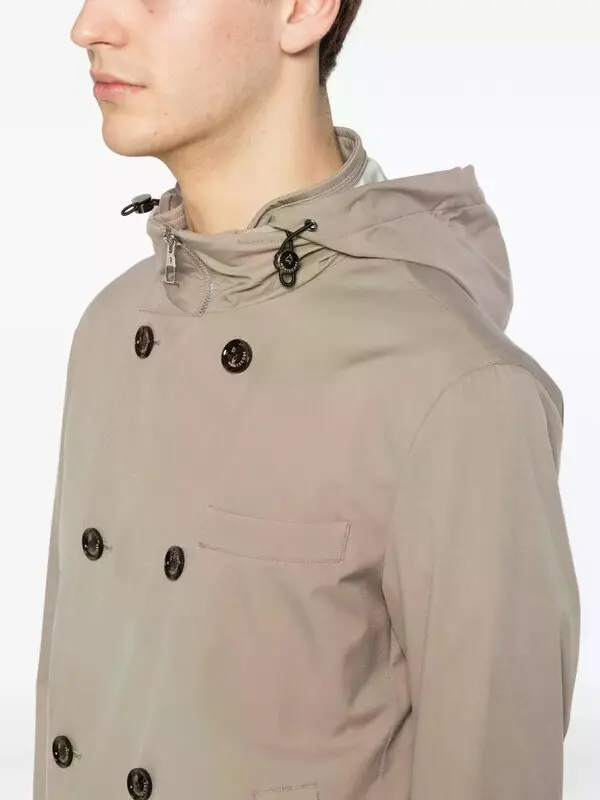 MONTECORE Double-breasted Hooded Jacket