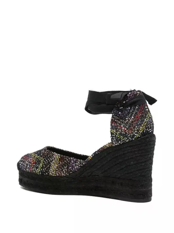 Missoni Sequined Wedge-heel Espadrilles