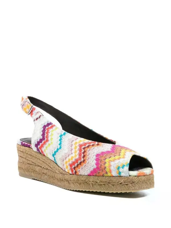 Missoni Zigzag Mules - White