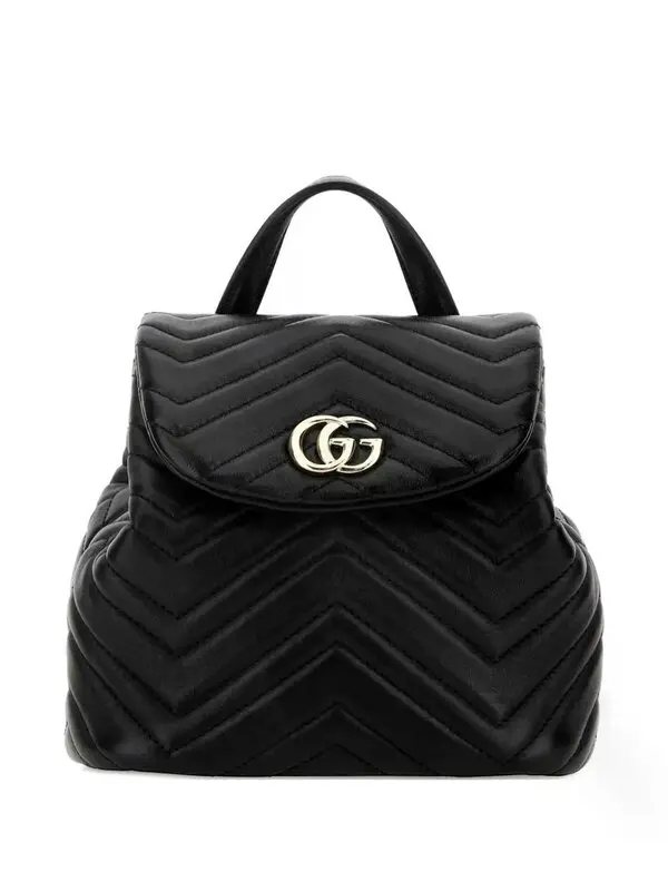 Gucci Gg Marmont Quilted Mini Backpack - Black