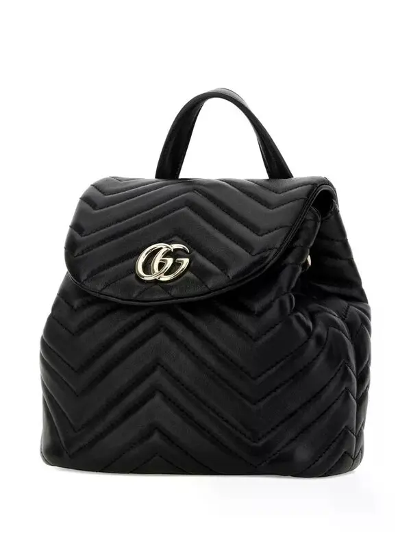 Gucci Gg Marmont Quilted Mini Backpack - Black