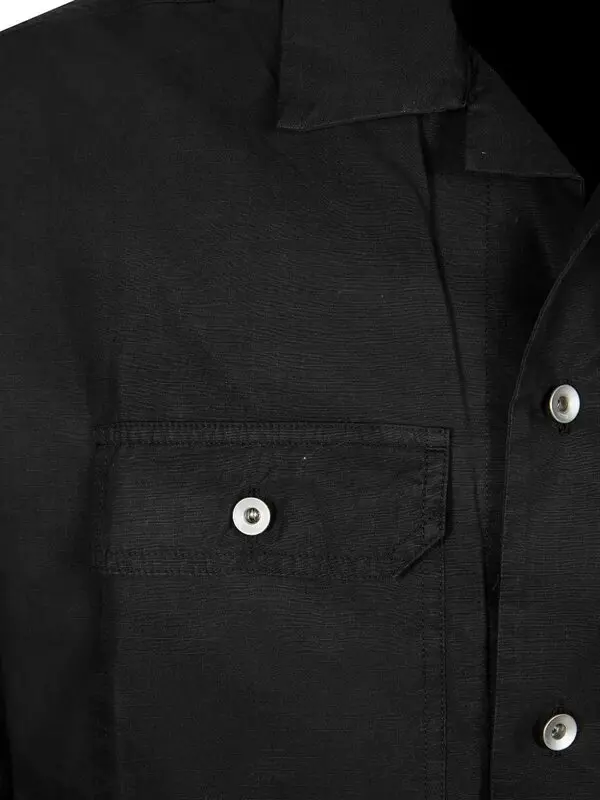 Rick Owens Magnum Tommy Button Pocket Shirt - Black