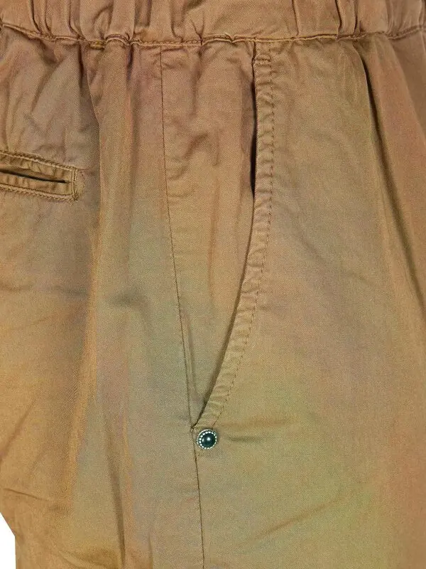 WHITE SAND Gabardine Trousers - Brown