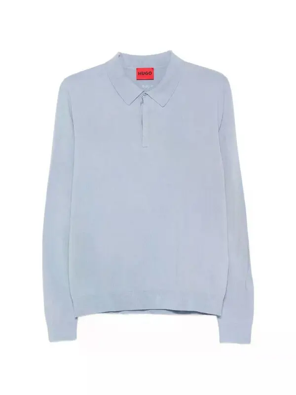BOSS Long-sleeve Polo Shirt - Blue