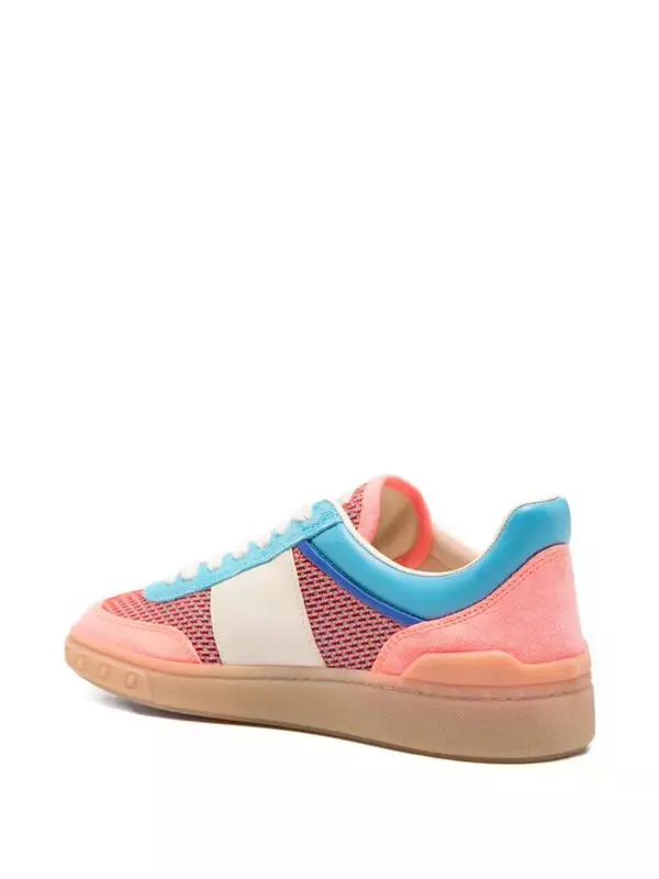 Valentino Garavani Mesh-panel Sneakers - Orange