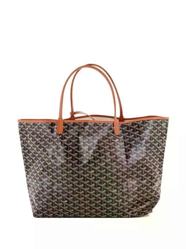 Goyard Saint Louis Coated Canvas Gm Tote Bag - Black