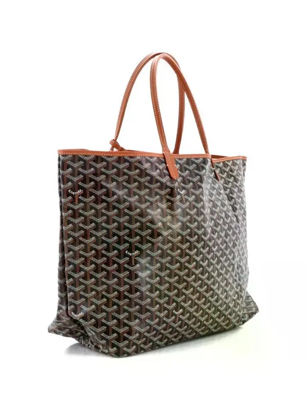 Goyard Saint Louis Coated Canvas Gm Tote Bag - Black