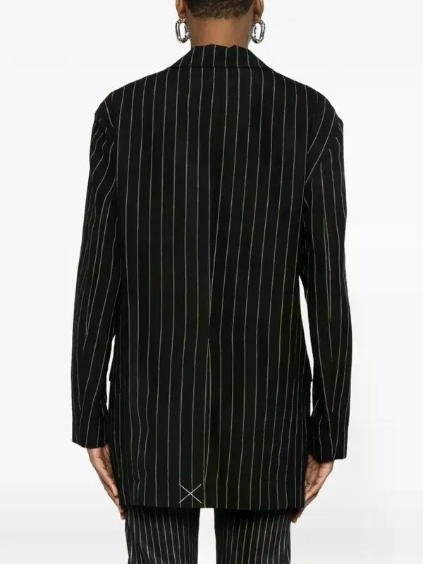 R13 Buttoned Pinstripe Blazer