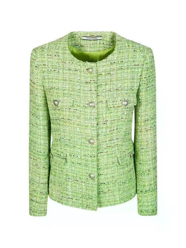 Tagliatore Jodie Button Tweed Jacket