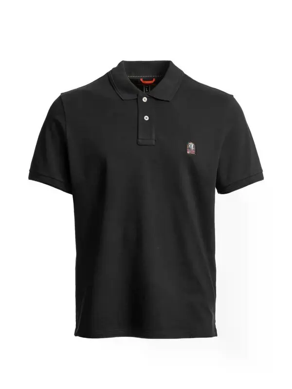 PARAJUMPERS Logo-patch Polo Shirt - Black