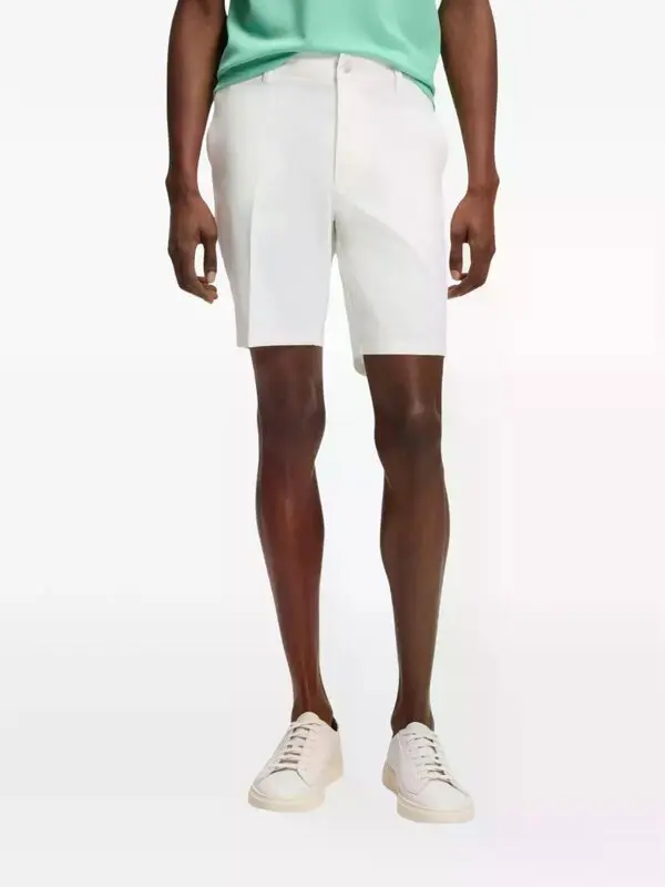 BOSS Stretch-cotton Modern-fit Shorts - White