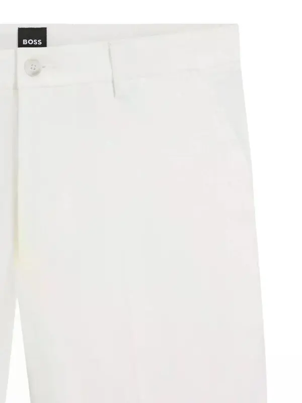 BOSS Stretch-cotton Modern-fit Shorts - White