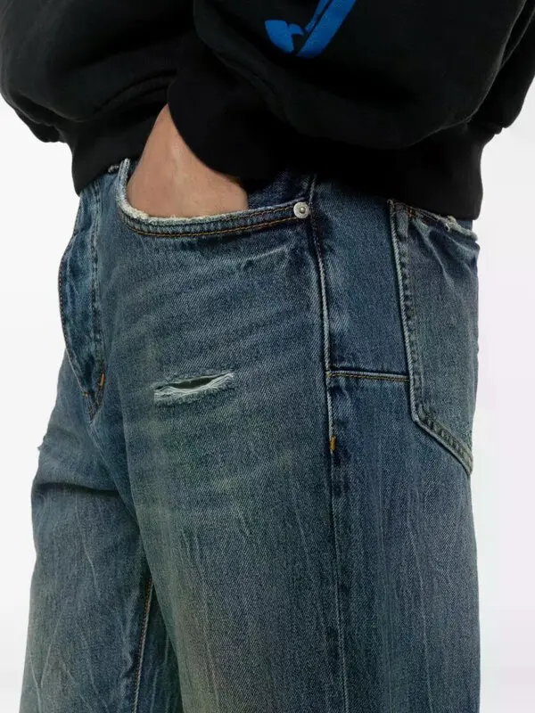 PURPLE BRAND Distressed Bootcut Jeans