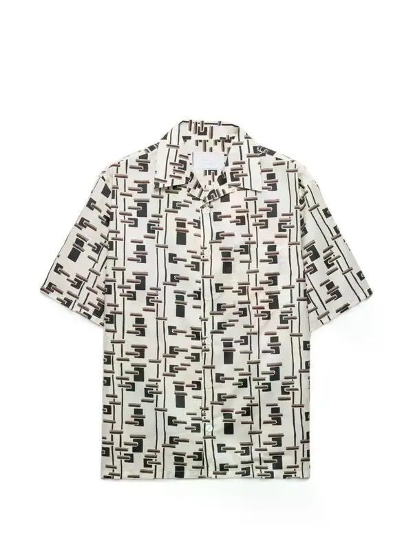 Prada Printed Cotton Blend Shirt