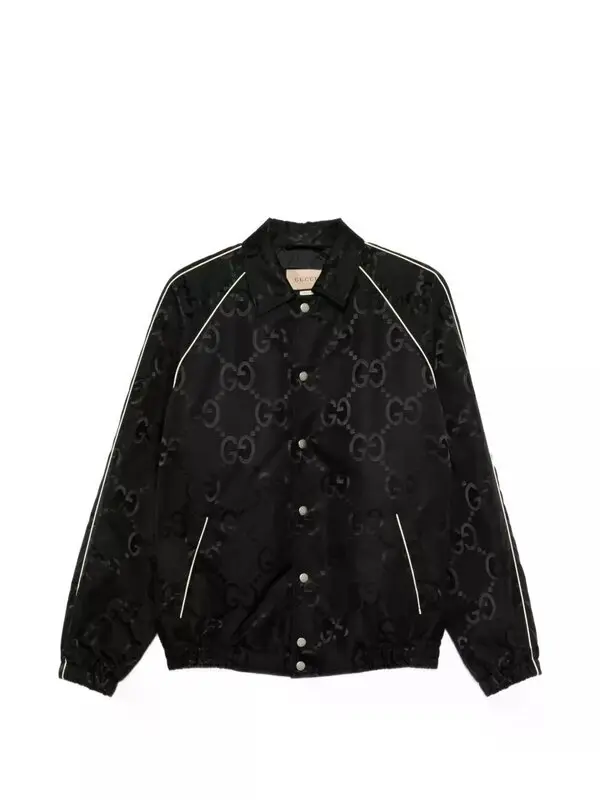 Gucci 2010s Monogram Bomber Jacket