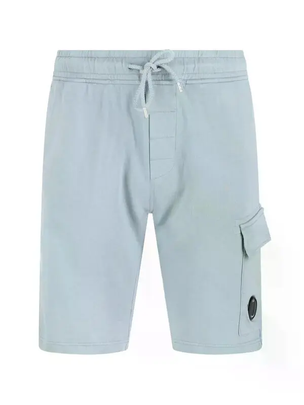 C.P. COMPANY Light Fleece Cargo Sweatshorts - Blue