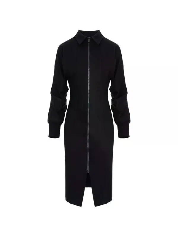 HAMZA Long-sleeved Zip Dress