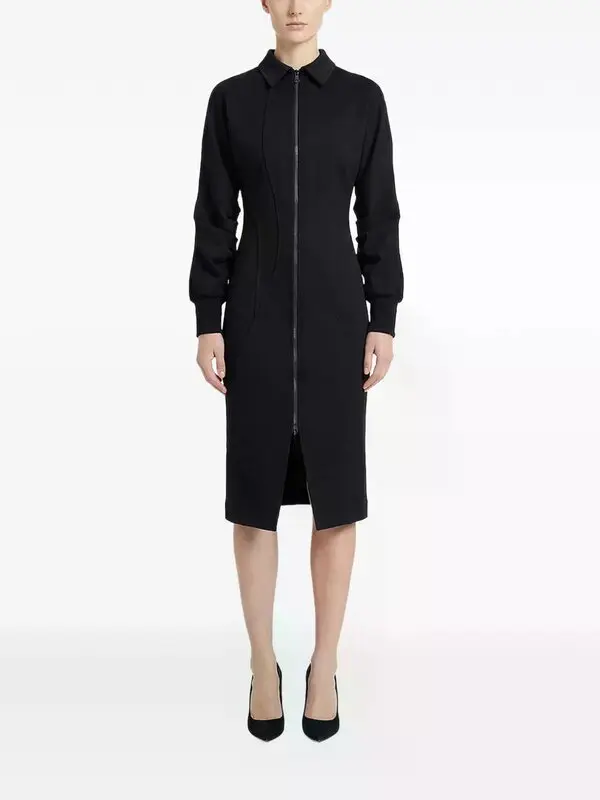 HAMZA Long-sleeved Zip Dress