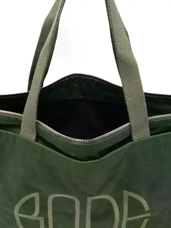 BODE Waxed Cotton Zip Tote