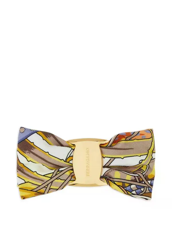FERRAGAMO Hairclip With Bow - Gold