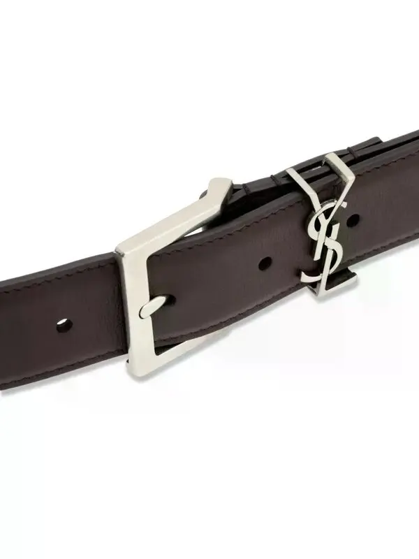 Saint Laurent Logo Buckle Belt