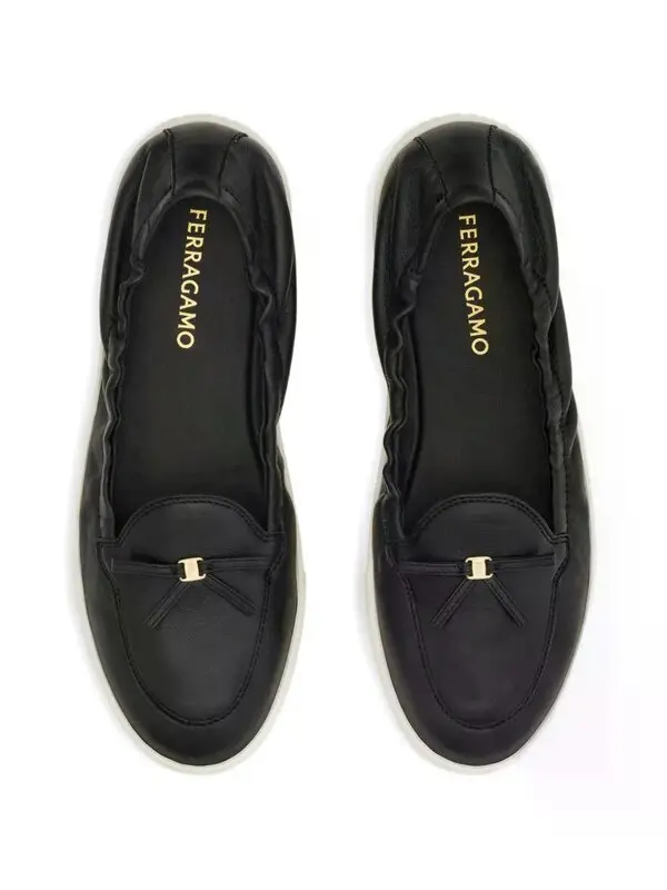 FERRAGAMO Flexible Loafers With Bow Detail