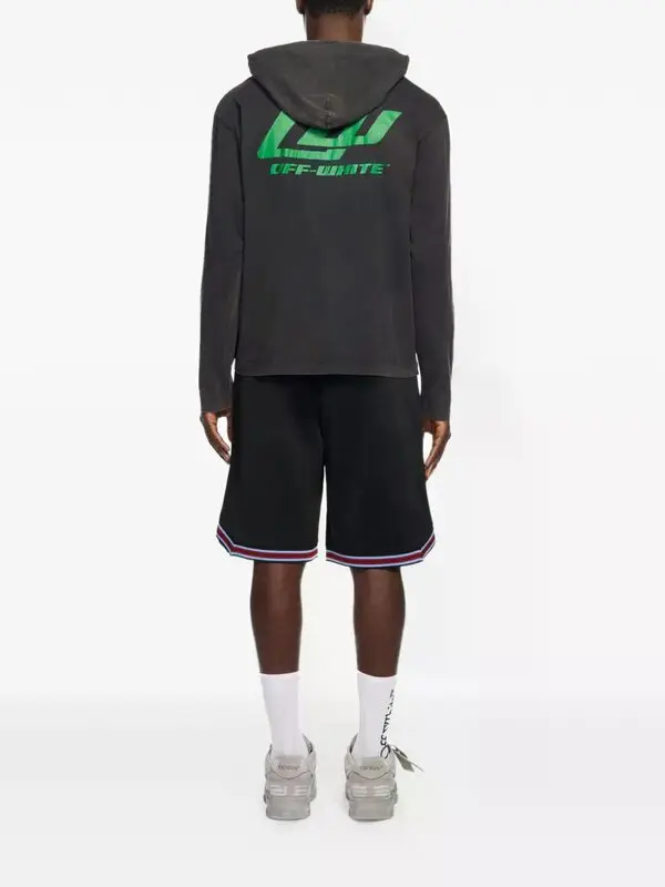 Off-White Graphic-print Hooded T-shirt