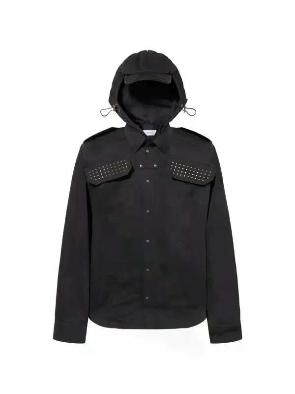 Off-White Studded Hooded Shirt