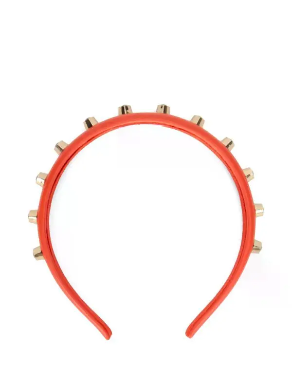 Red Valentino Studded Headband - Orange