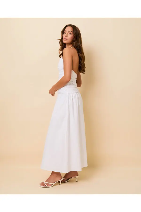 Solid & Striped Adina Dress Poplin Optic