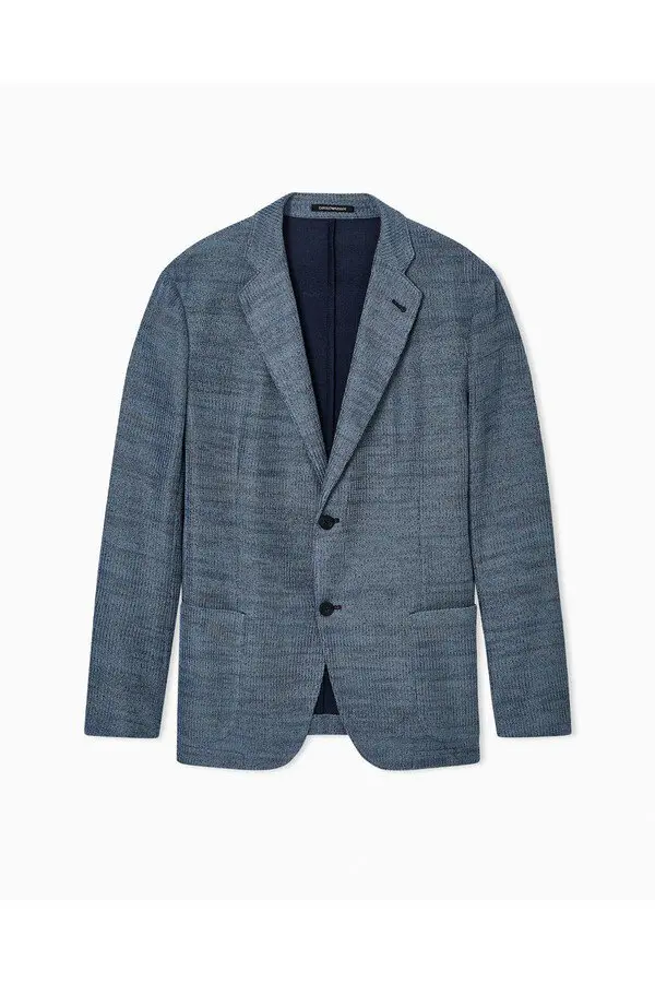 Emporio Armani Single-breasted Knit Jacket