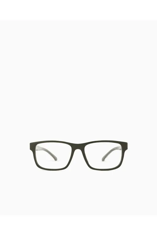 Emporio Armani Rectangular Eyeglasses Frame - Green