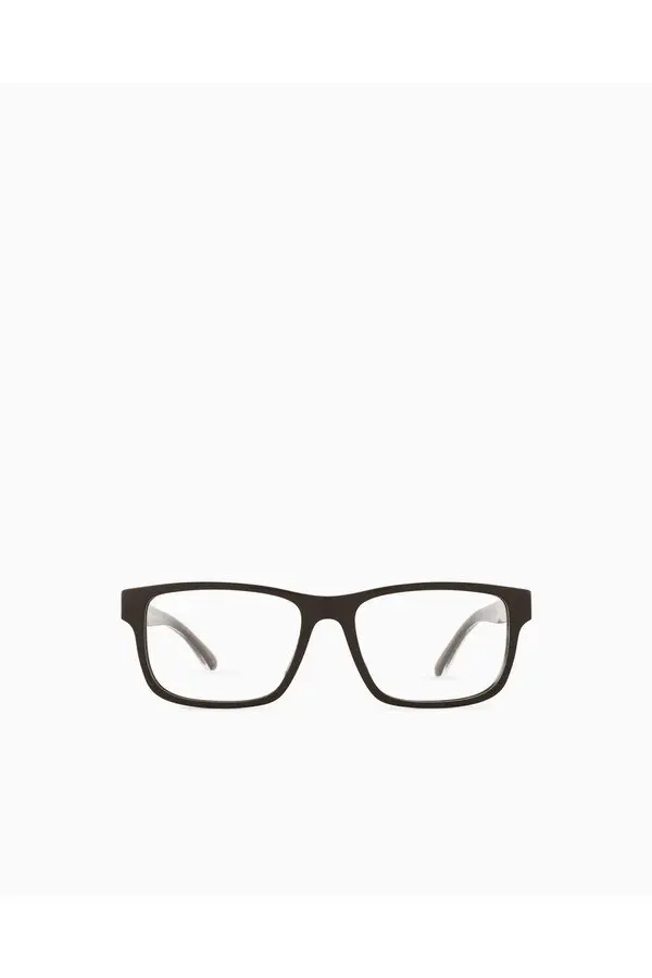 Emporio Armani Rectangular Eyeglasses Frame - Natural