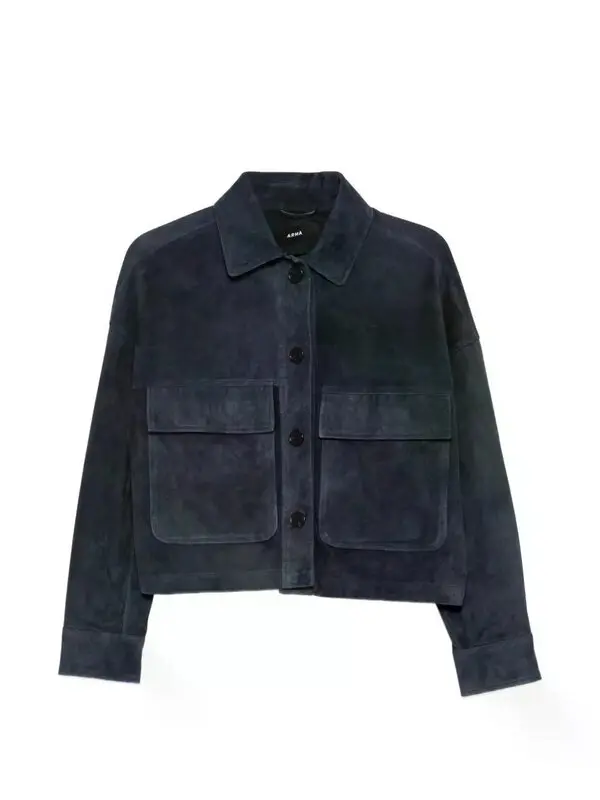 ARMA Button-fastening Suede Jacket