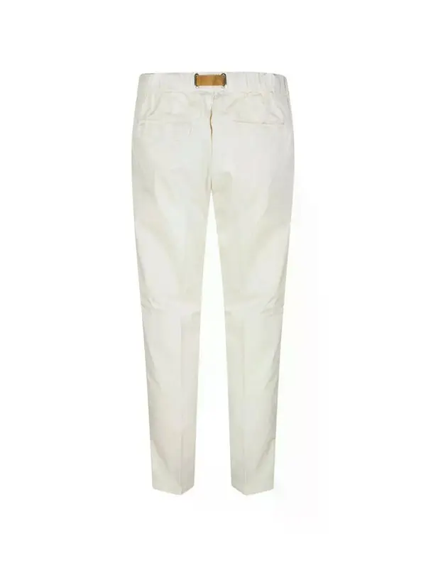 WHITE SAND Elasticated Belt Trousers