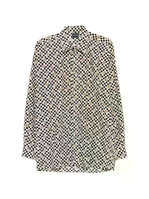 Versace 1990s Checked Shirt
