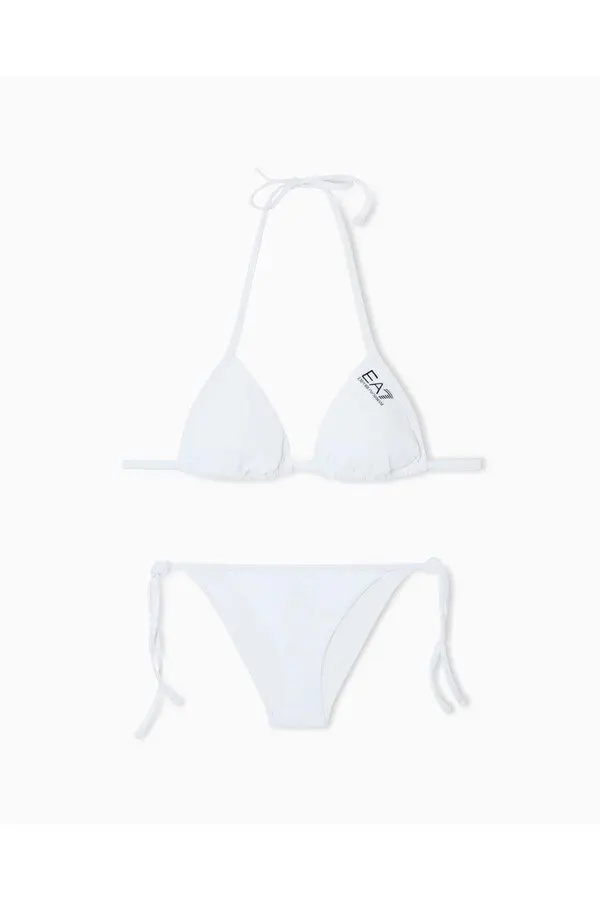 EA7 Stretch Jersey Bikini - White