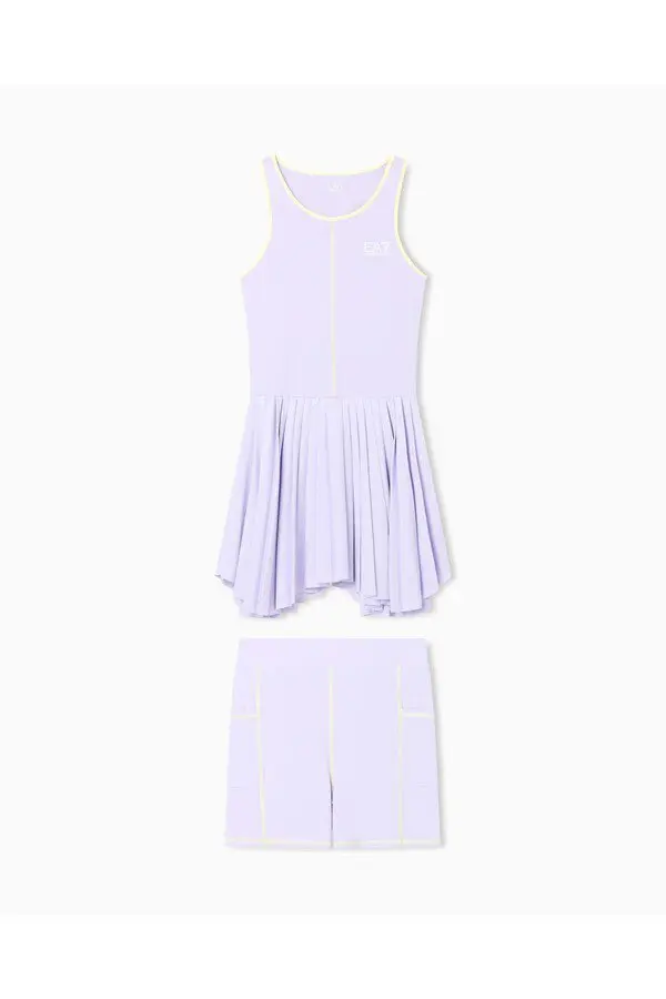 EA7 Tennis Pro Dress In Ventus7 Technical Fabric - Purple