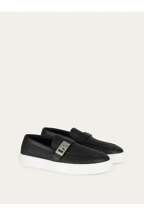 FERRAGAMO Sneaker Loafer With Hug Buckle