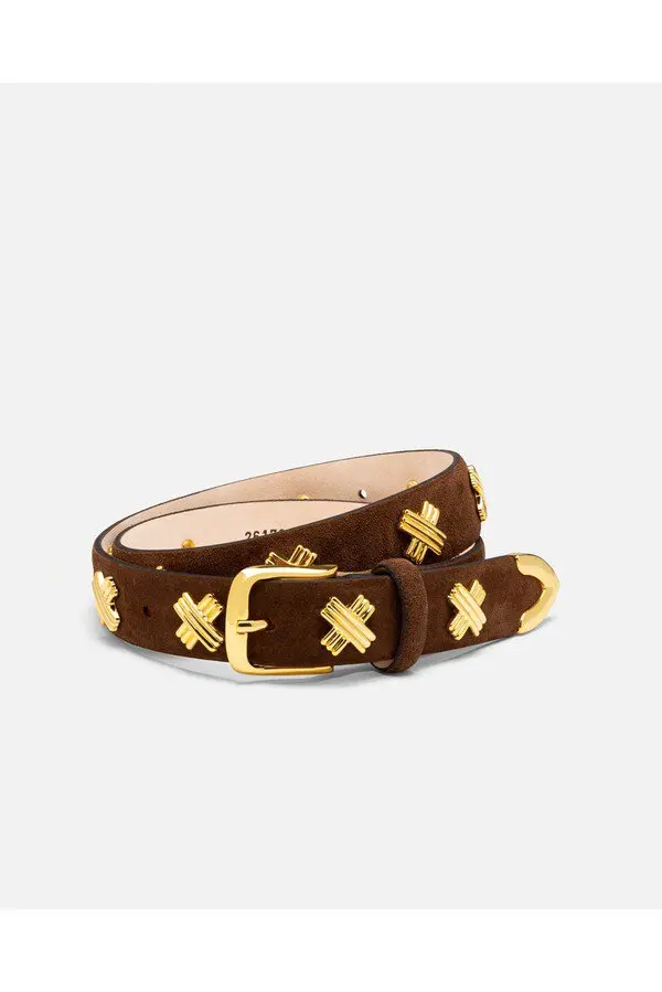 AUREUM X Studded Belt - Gold