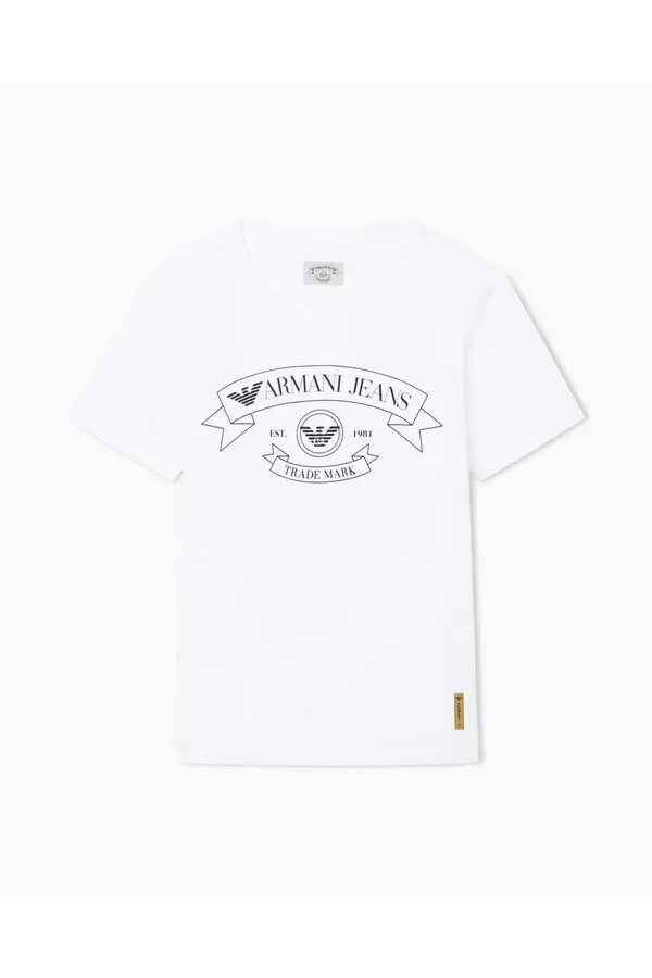 Emporio Armani Cotton Jersey Crewneck T-shirt - White