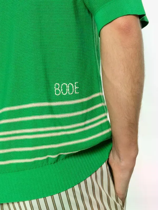 BODE Striped Boxy Polo
