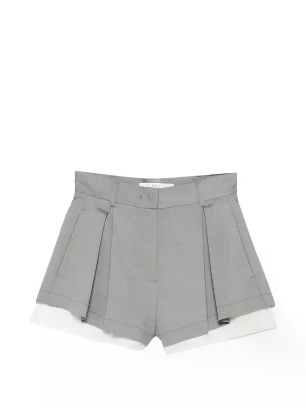 TELA Pleated Layered Shorts