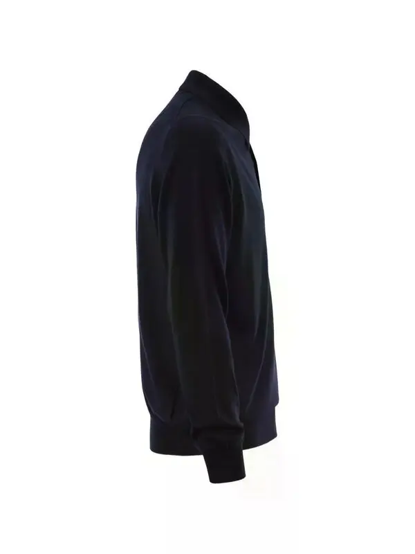 Kiton Long-sleeve Polo Shirt - Blue