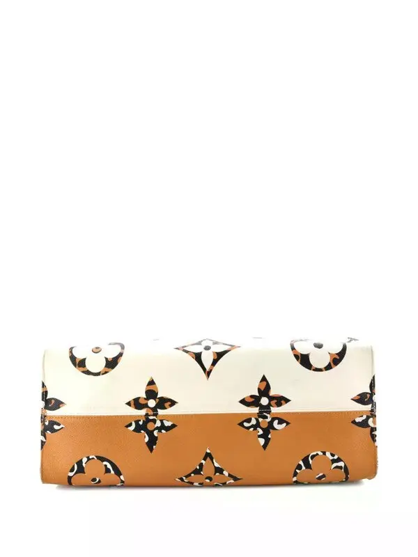 LOUIS VUITTON Onthego Limited Edition Jungle Monogram Giant Gm Tote Bag - Orange