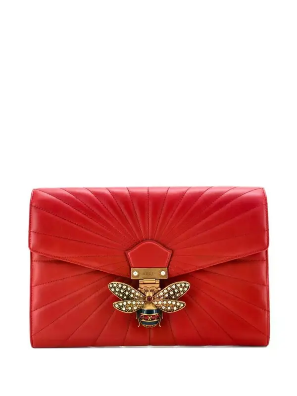 Gucci Queen Margaret Leather Clutch