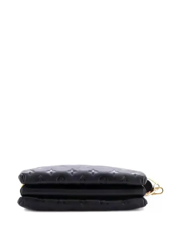 LOUIS VUITTON Coussin Pm Crossbody Bag Monogram Embossed Lambskin - Black