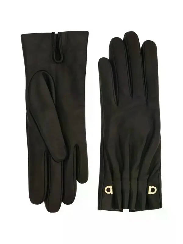 FERRAGAMO Nappa Leather Gloves - Black